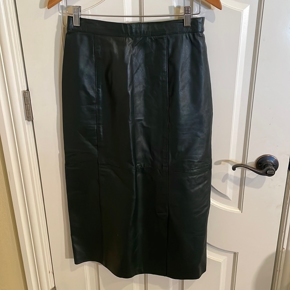 Comint | Skirts | Vintage Comint Midi Leather Skirt 9 | Poshmark